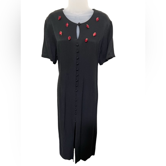 Dresses | Jaclyn Hart Vintage M Keyhole Rosebud Dress Pin Up Romantic ...
